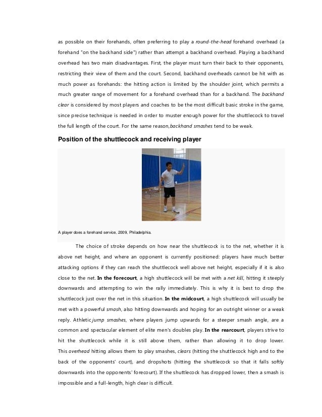 Introduction to Badminton