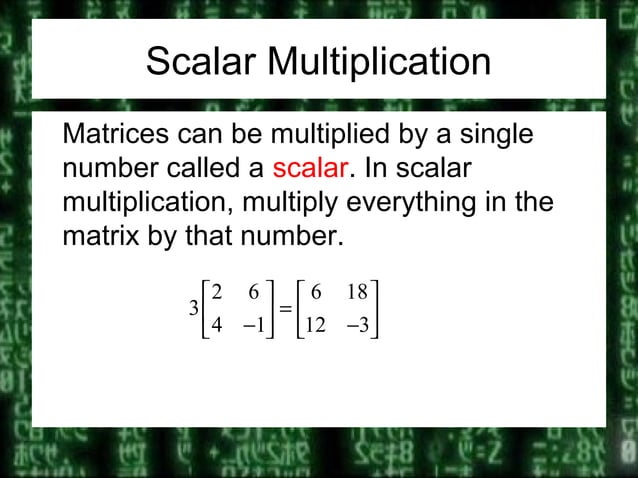 Introduction to Matrices | PPT