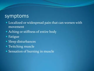 musculoskeletal pain | PPTX