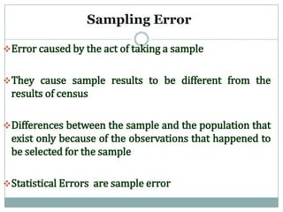 Census vs sampling | PPTX