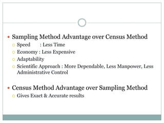 Census vs sampling | PPTX