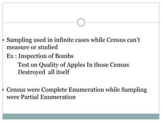 Census vs sampling | PPTX