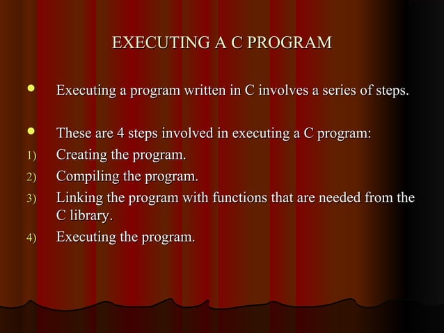 OVERVIEW OF ‘C’ PROGRAM | PPT