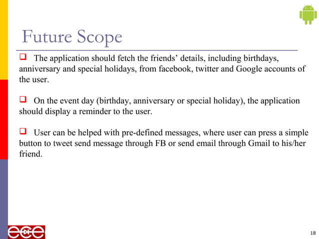 Personal Assistant Application Using Android | PPT