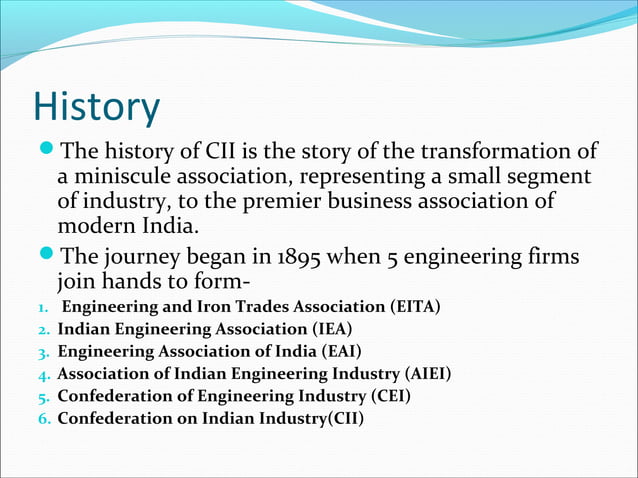 Confederation of indian industry (CII) | PPT