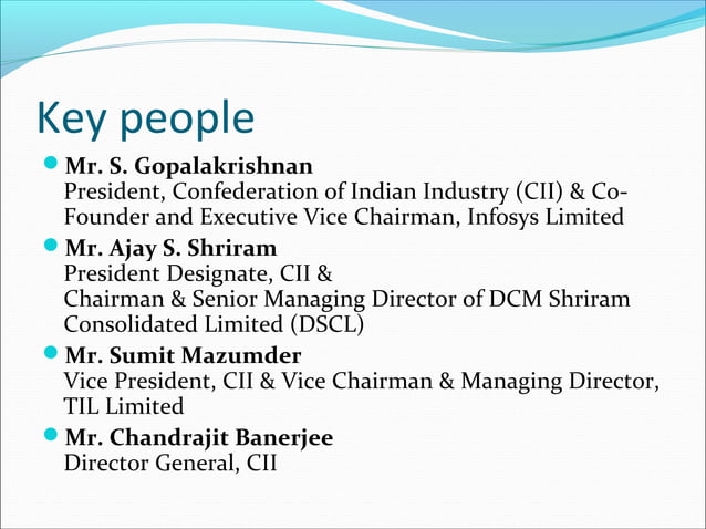 Confederation of indian industry (CII) | PPT