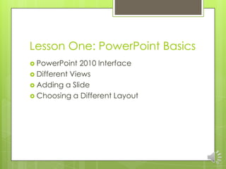 PowerPoint Basics | PPTX