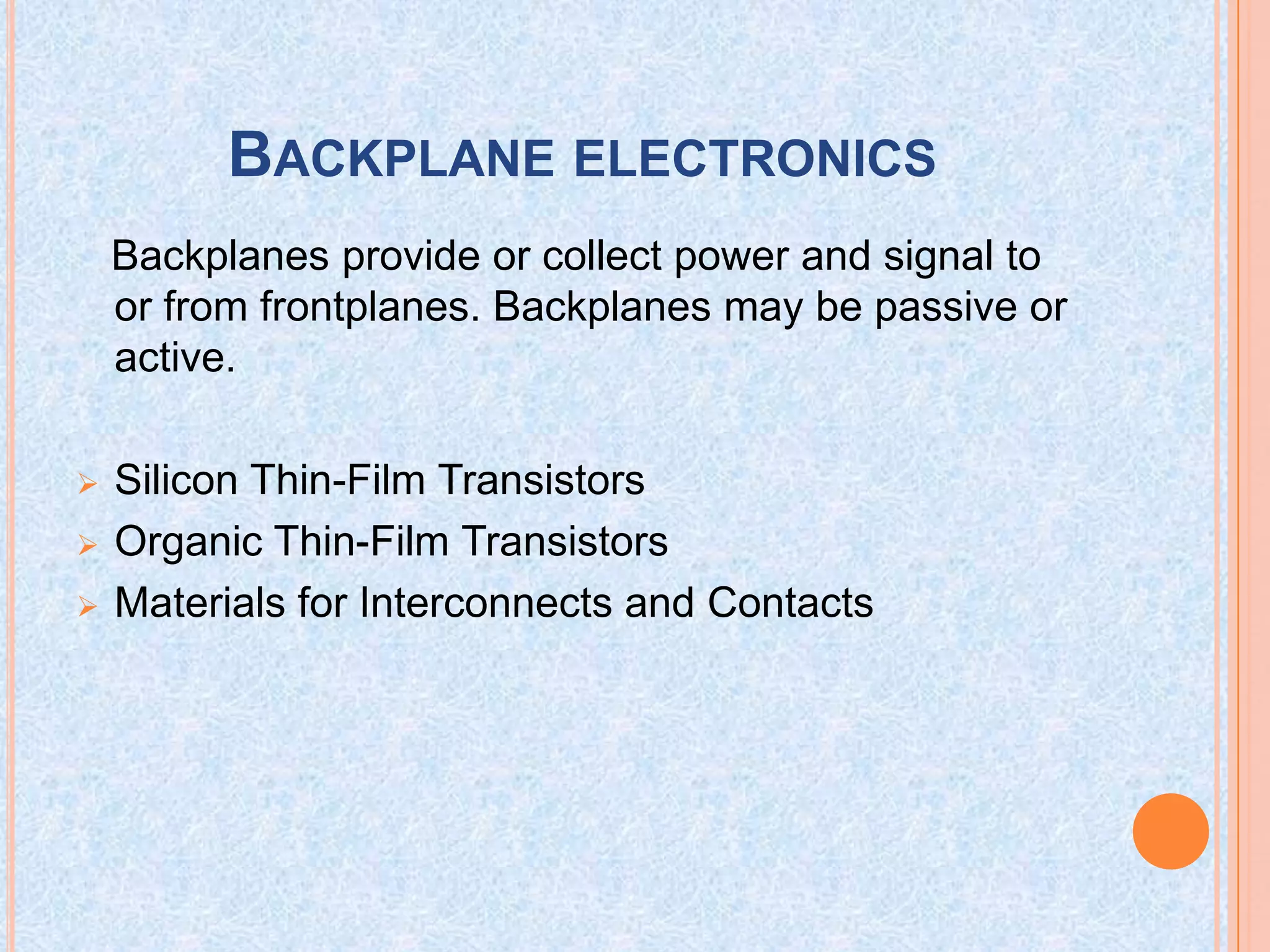 Presentation on FLEXIBLE ELECTRONICS..... | PPTX