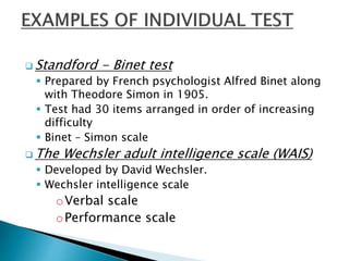 Intelligence | PPTX | Standardized Testing | Educational Assessment
