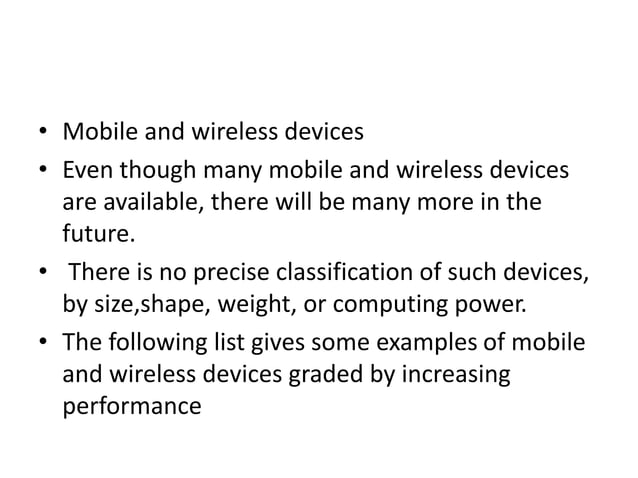 Introduction To Mobile Computing Ppt