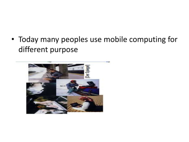 Introduction To Mobile Computing Ppt