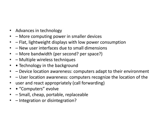Introduction To Mobile Computing | PPTX