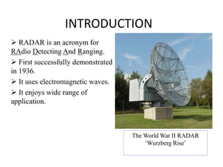 Study of Radar System PPT | PPTX