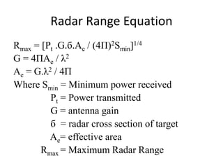 Study of Radar System PPT | PPTX