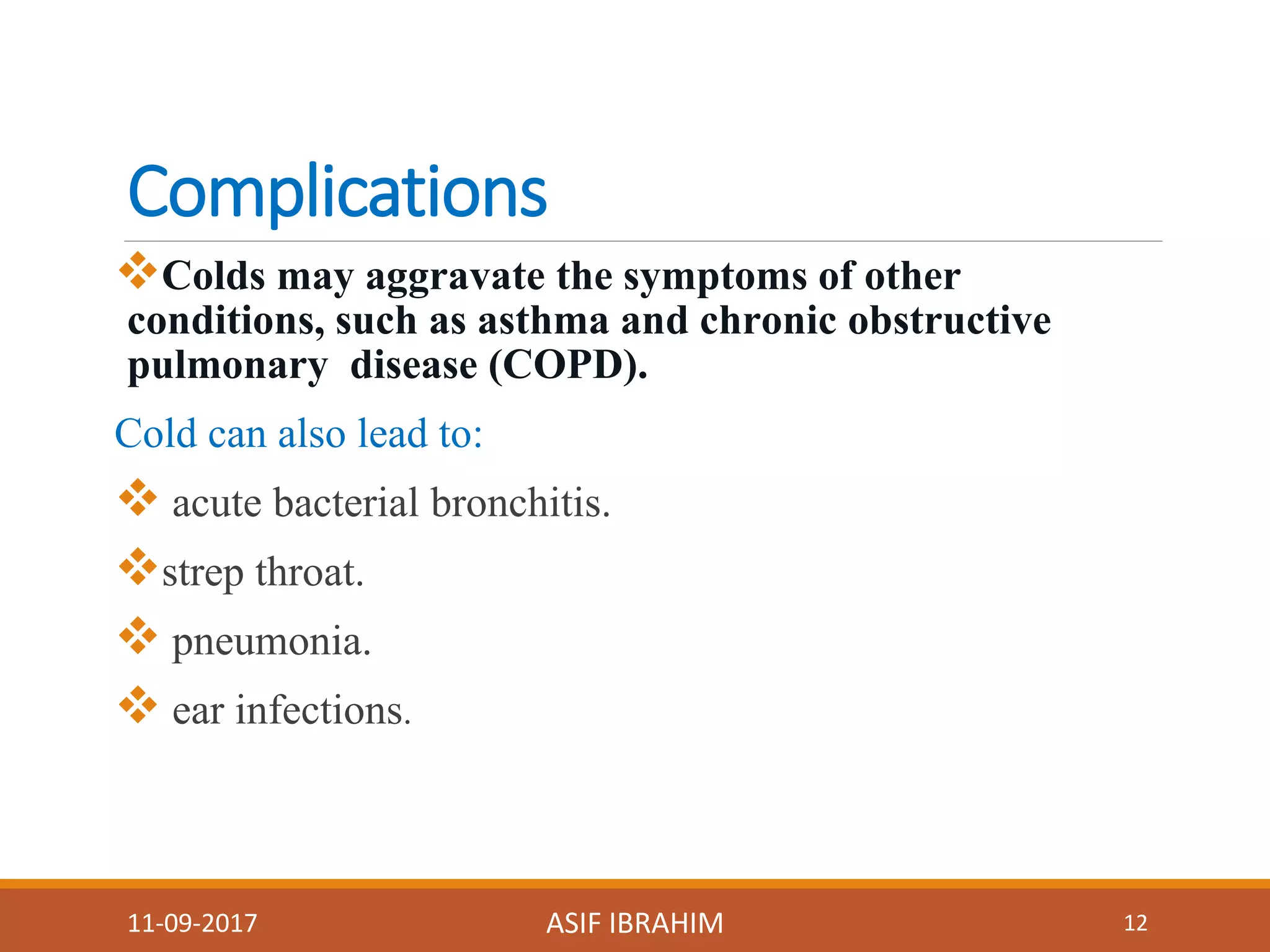 common cold | PPTX