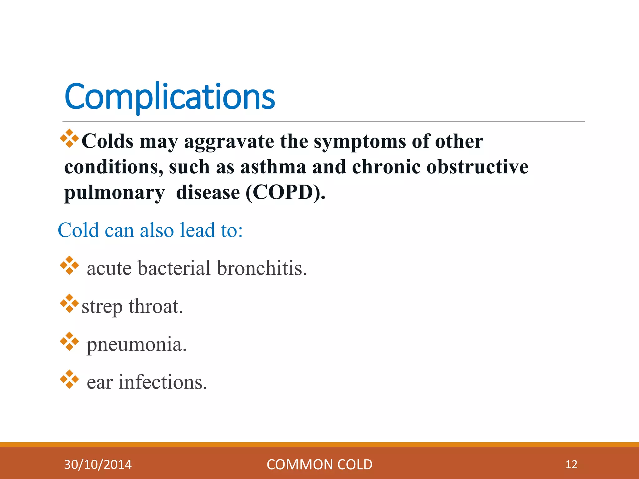 COMMON COLD | PPTX