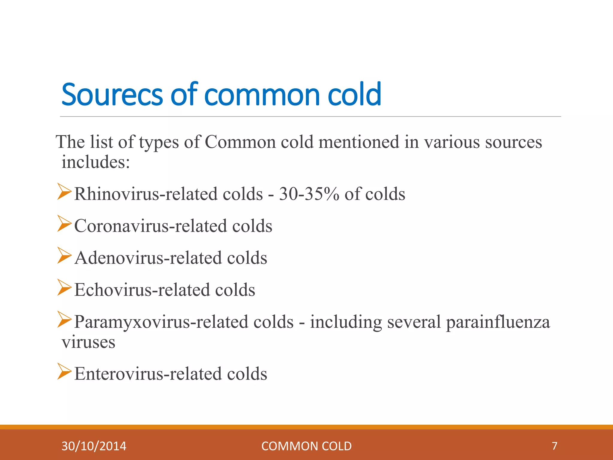 COMMON COLD | PPTX