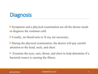 COMMON COLD | PPTX