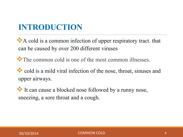 COMMON COLD | PPTX