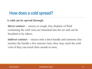 COMMON COLD | PPTX