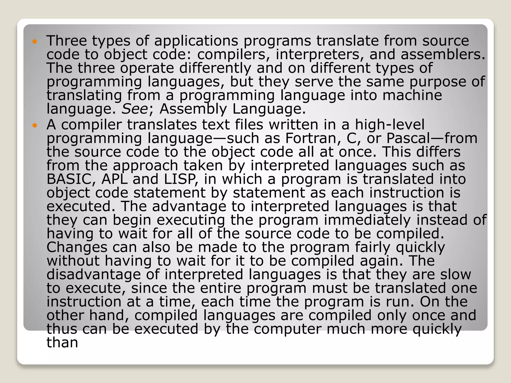 Computer Programming Grade 9 | PPTX