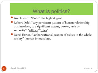Introduction to Political Science | PPT