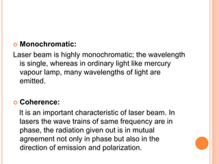 Introduction to laser | PPTX