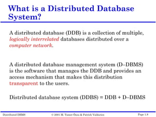 Intro to Distributed Database Management System | PPT