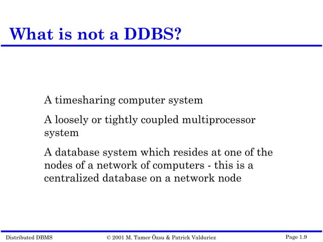 Intro to Distributed Database Management System | PPT
