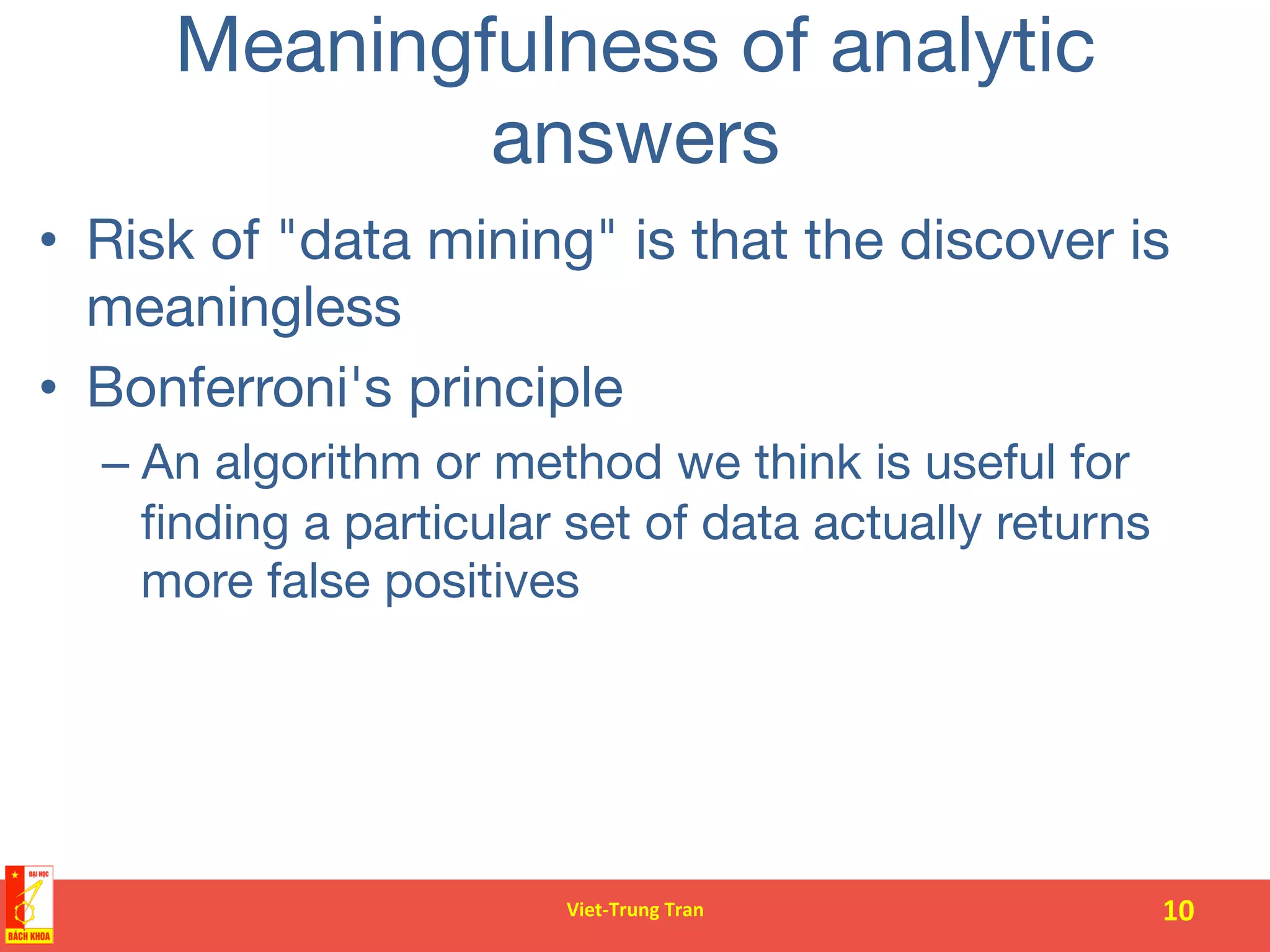 Introduction to mining massive datasets | PPT