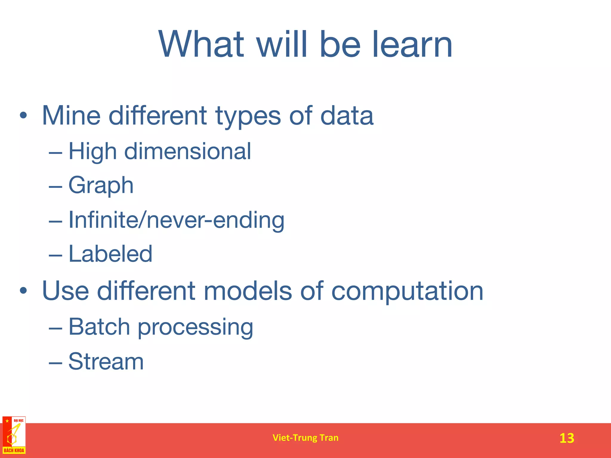 Introduction to mining massive datasets | PPT