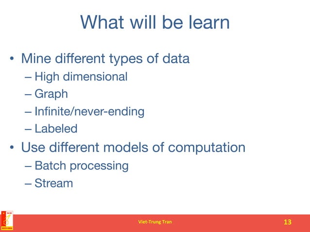 Introduction To Mining Massive Datasets Ppt