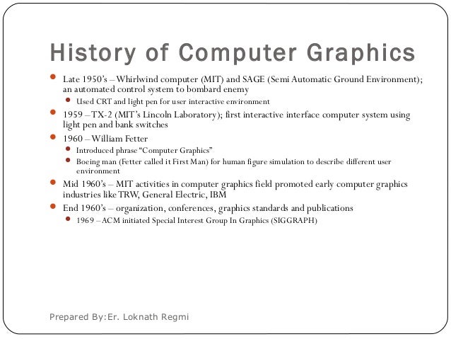 Introduction to computer graphics
