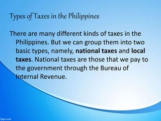 Introduction to taxation | PPTX