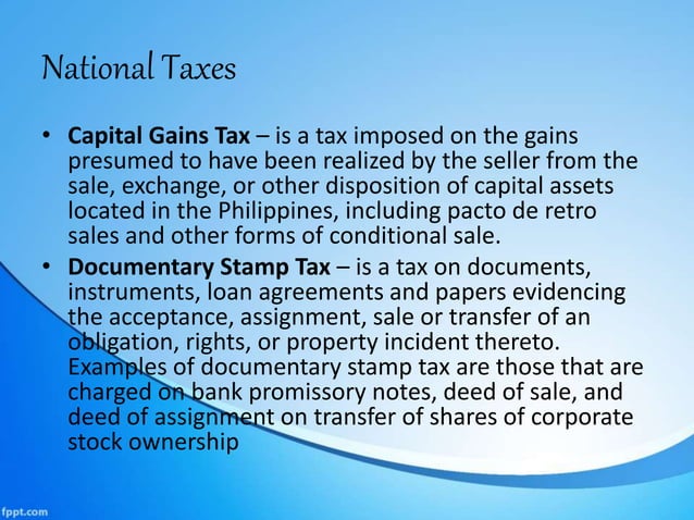 Introduction to taxation | PPTX