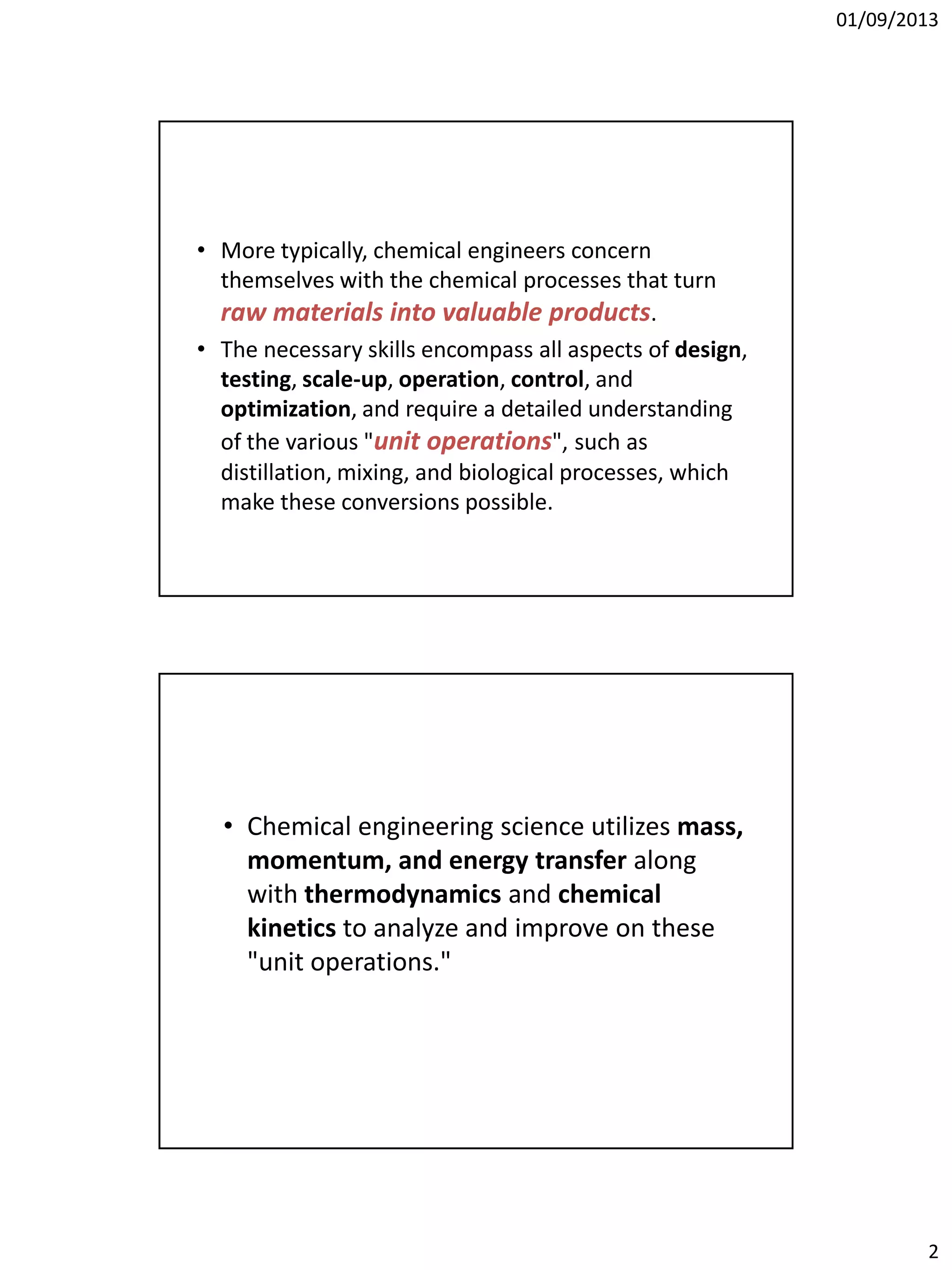 Introduction to Chemical Engineering | PDF