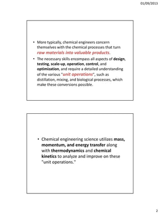 Introduction to Chemical Engineering | PDF