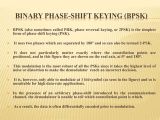 PSK (PHASE SHIFT KEYING ) | PPTX
