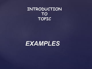 Examples | PPT
