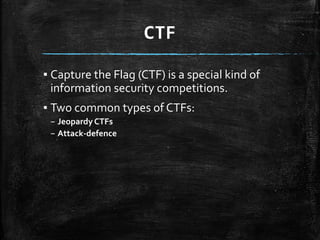 Capture The Flag | PDF