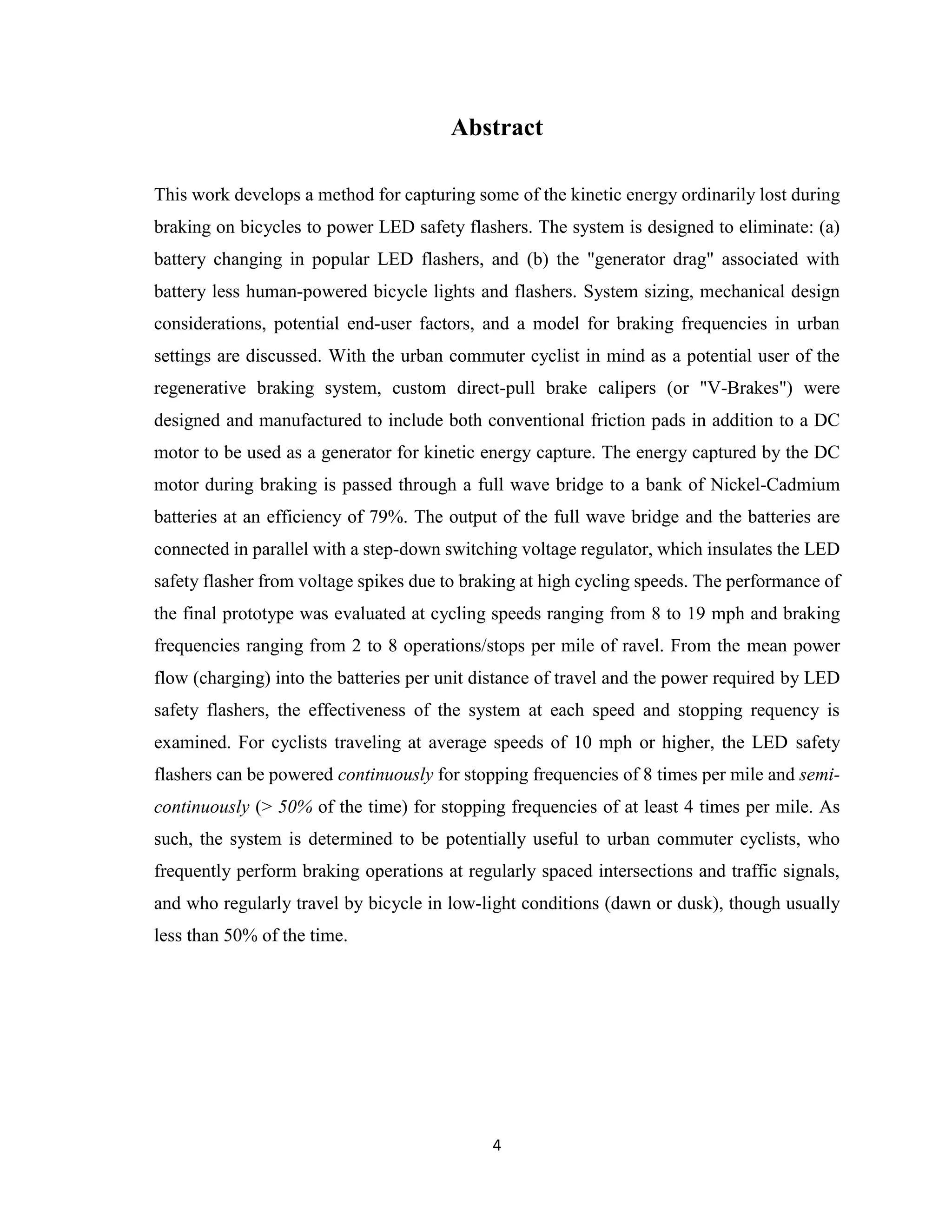 Regenerative braking Project report | PDF