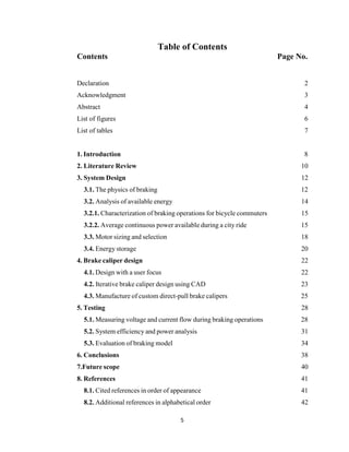 Regenerative braking Project report | PDF