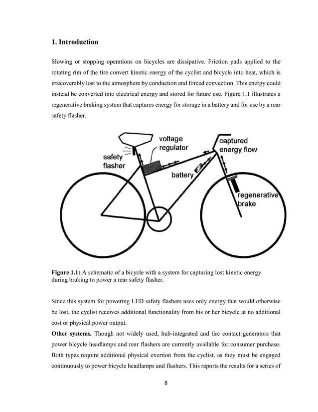 Regenerative braking Project report | PDF | Cycling | Sports