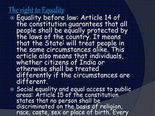 Fundamental rights of indian constitution | PPTX