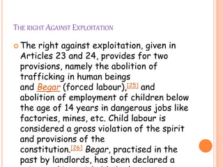 Fundamental rights of indian constitution | PPTX