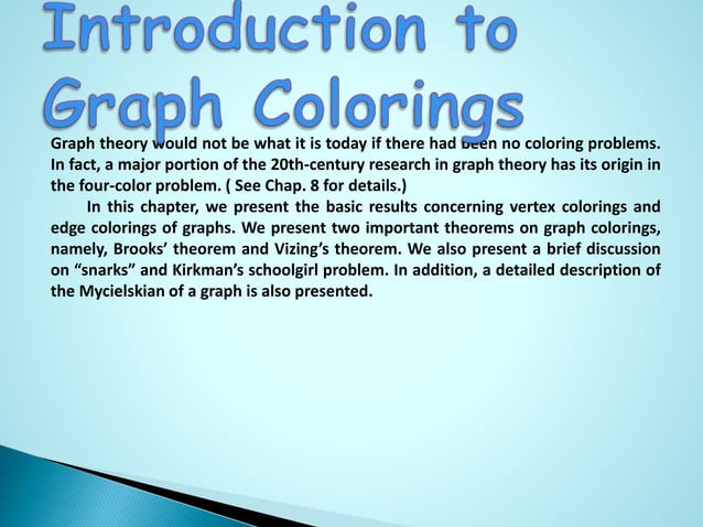 Introduction to graph theory (All chapter) | PPTX | Computer Networking | Computing