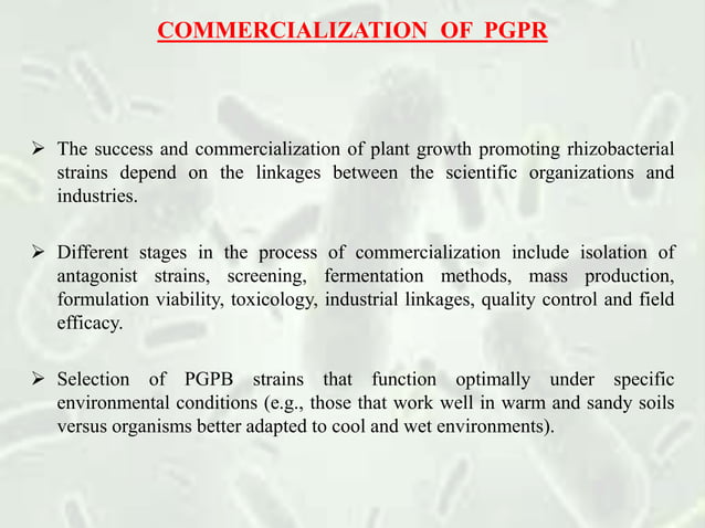 Pgpr | PPTX | Agriculture | Industries