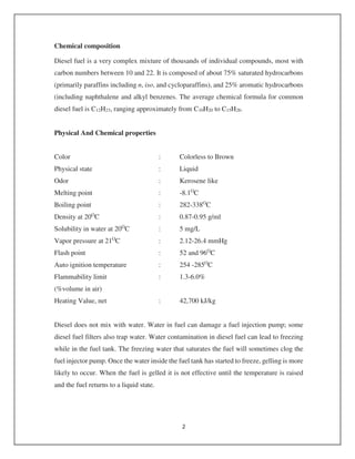 Introduction to Diesel fuel | PDF