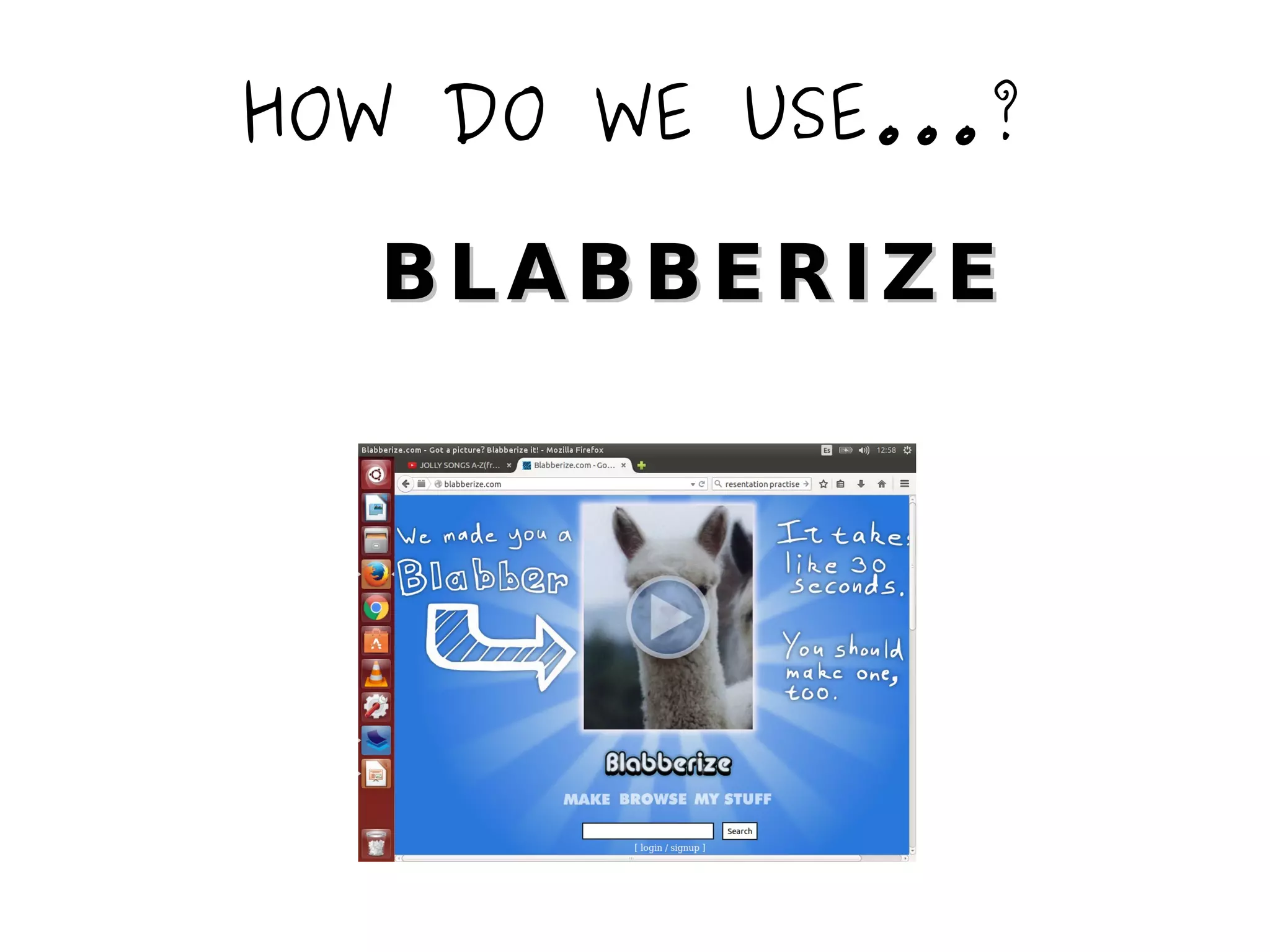 Introduction to Blabberize | PPT