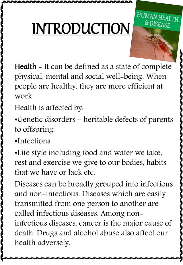 Human Health and Disease | PPTX